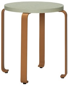 OnaDnes -20% Zelená dřevěná stolička Hübsch Smile 46,5 cm