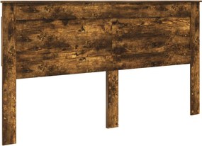 Rám postele Kouřový dub 200 x 200 cm Masivní borové dřevo 3410052