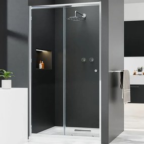 NICOL Chrom 105 čiré Sprchové posuvné dveře do niky