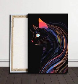 Obraz - Kočka v barevném snu