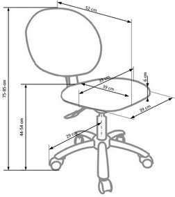 Dětská otočná židle Halmar GOL