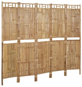 5dílný paraván bambus 200 x 180 cm,  341750