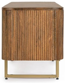 BIZZOTTO dřevěný TV stolek VILAS hnědý 180x40 cm 0746970
