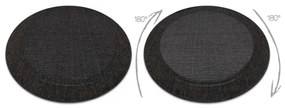 Kusový koberec Dimara černý kruh 120cm