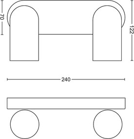 Philips - LED RGBW Stmívatelné bodové svítidlo PONGEE 2xGU10/4,8W/230V bílá + DO