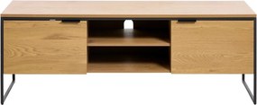 TV stolek v dekoru dubu v přírodní barvě 155x55x45 cm Cesura – Unique Furniture