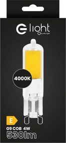 LED žárovka COB G9 neutrální 4000k 4w 530 lm