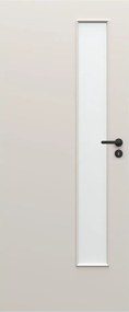 Porta doors Interiérové dveře bezfalcové 80 L, 848 × 1970 mm, SOFT CPL, levé, kašmír, prosklené