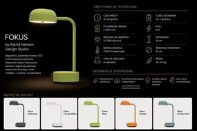 Fokus šedá / Přenosná akumulátorová lampa