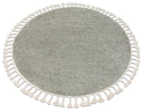 Dywany Luszczow Kusový koberec kulatý BERBER 9000, zelený Rozměr koberce: 160 cm KRUH
