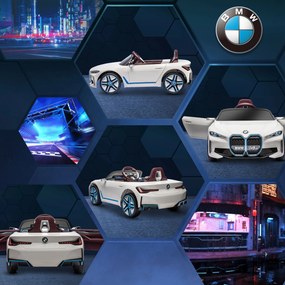 HOMCOM Dětské elektrické autíčko BMW s dálkovým ovládáním, přenosnou baterií, světlomety, MP3 přehrávačem, bezpečnostním pásem, 3-5 km/h, pro děti od…