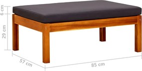 Zahradní podnožky 2 ks masivní akáciové dřevo 310324