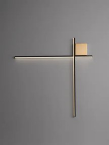 Designové nástěnné svítidlo Cross 80 zlatá