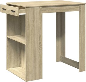 Barový stůl dub sonoma 102 x 70 x 103,5 cm kompozitní dřevo 3309323