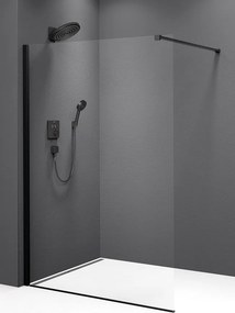 Polysan Polysan, MODULAR SHOWER BLACK stěna pro instalaci na zeď, jednodílná, 800 mm, MS1-80B