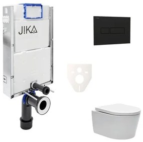 Cenově zvýhodněný závěsný WC set Jika k zazdění + WC SAT Brevis SIKOJW3