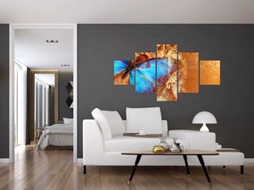 Obraz - Modrý motýl (125x70 cm)