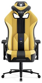 Látková herní židle Diablo X-Player 2.0 King Size: Dark Sunflower / žlutá