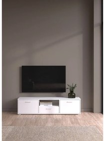 Bílý TV stolek 147x38 cm Media – Tvilum