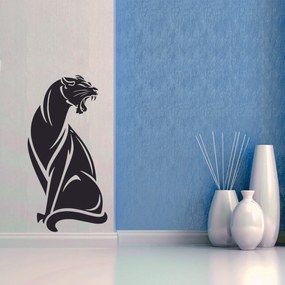 Samolepka na zeď - Art puma (30x60 cm) - PopyDesign