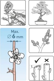 Nůžky zahradnické přímé, mini, 153mm, EXTOL PREMIUM