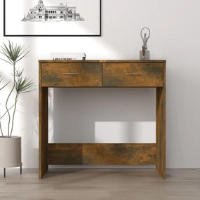 Petromila Psací stůl kouřový dub 80 x 40 x 75 cm kompozitní dřevo