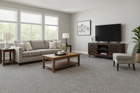 Ideal, Metrážový koberec Efekt 5190, na míru, šíře 4m,5m, šedá, filc, chodba / předsíň