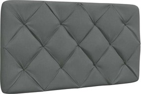 Rám postele s LED bez matrace Tmavě šedá 90x190 cm Látka 3310637