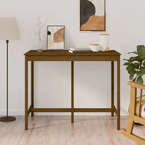 vidaXL Barový stolek 140 x 80 x 110 cm masivní borové dřevo [822161] Barva: medová hnědá