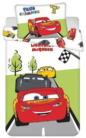 Jerry Fabrics Povlečení do postýlky Cars Champion baby 100x135, 40x60 cm