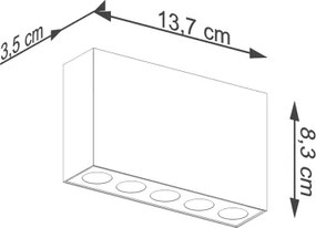 Stropní LED svítidlo SOLLUX SOLE černé 11W SL.1212