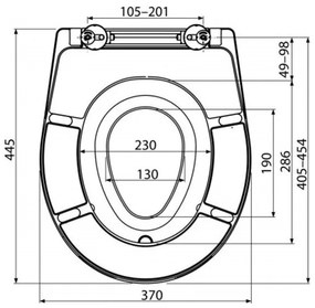 Alcadrain WC sedátko univerzální s integrovanou vložkou, duroplast A603