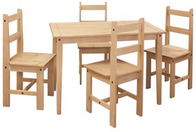Stůl + 4 židle CORONA 2 vosk 161611