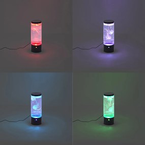 Bublinková trubice černá 30 cm vč. LED RGB - Dweller