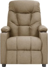 Elektrické masážní křeslo taupe textil 3098835