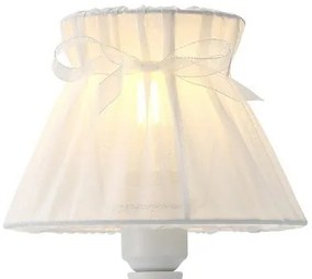 CLX Stolní lampa v provence stylu ARMANDO, 1xE27, 40W, bílé 41-73815