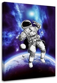 Gario Obraz na plátně Astronaut ve fialovém prostoru - Pau Fernandez Rozměry: 40 x 60 cm
