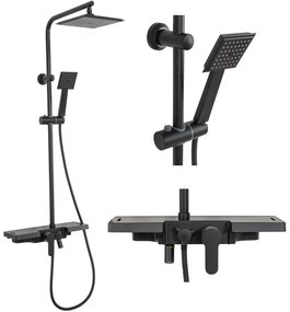 Rea Bravo - sprchový set, černá, REA-P0636