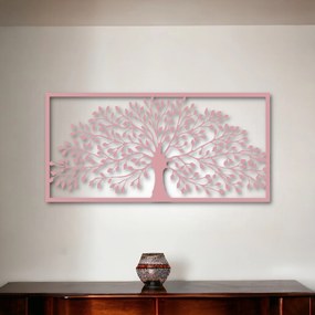 Strom života 10 - kovový obraz na zeď Velikost: 150cm, Barva: Pink