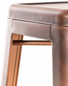 Barová židle Ritzville - práškově lakovaný kov | měděná