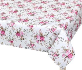 Bellatex Ubrus DITA 100x100 cm Růže Růžová,Bílá