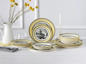 XXXLutz JÍDELNÍ SOUPRAVA Windmühle Gelb 18dílné Creatable - Online Only nádobí - 007768064501