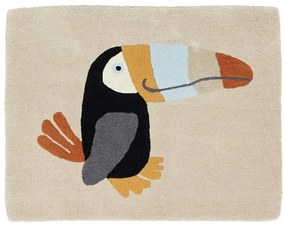 OYOY Vlněný koberec Toucan Clay 90 x 70 cm, multi barva, textil