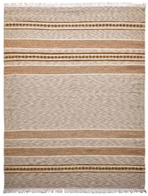 Diamond Carpets India, Ručně vázaný kusový koberec Wild West DESP HL62 Natural Brown, 140x200, hnědá, chodba / předsíň