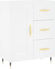 Skříň highboard bílá 69,5 x 34 x 180 cm kompozitní dřevo 3195995