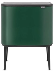 Brabantia BO TOUCH BIN Dotykový odpadkový koš 11+23 l - tmavě zelená