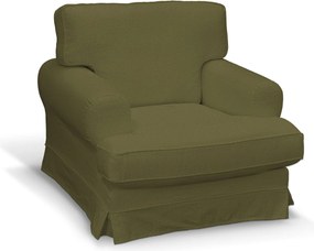 Potah na křeslo IKEA Ekeskog barva zelená látka pletený vzor