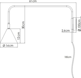 Sollux Lighting Nástěnné svítidlo NOX šalvějové