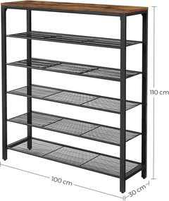 Botník Lorado 100 cm hnědý