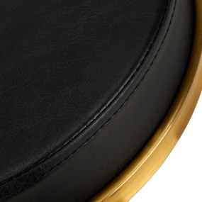LuxuryForm Kosmetický taburet H4 - zlato-černý